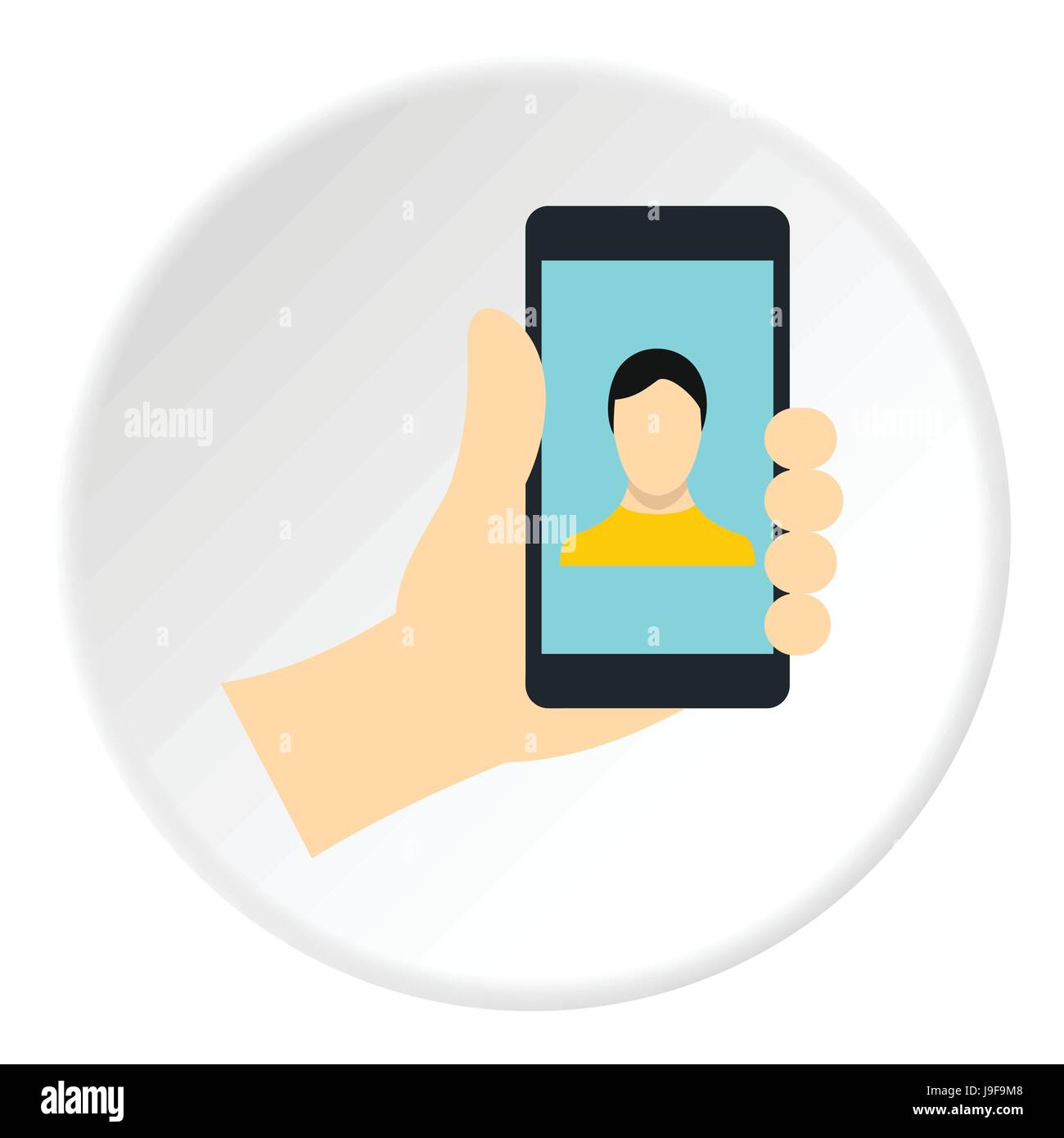 Man making selfie icon, flat style Stock Vector Image & Art - Alamy