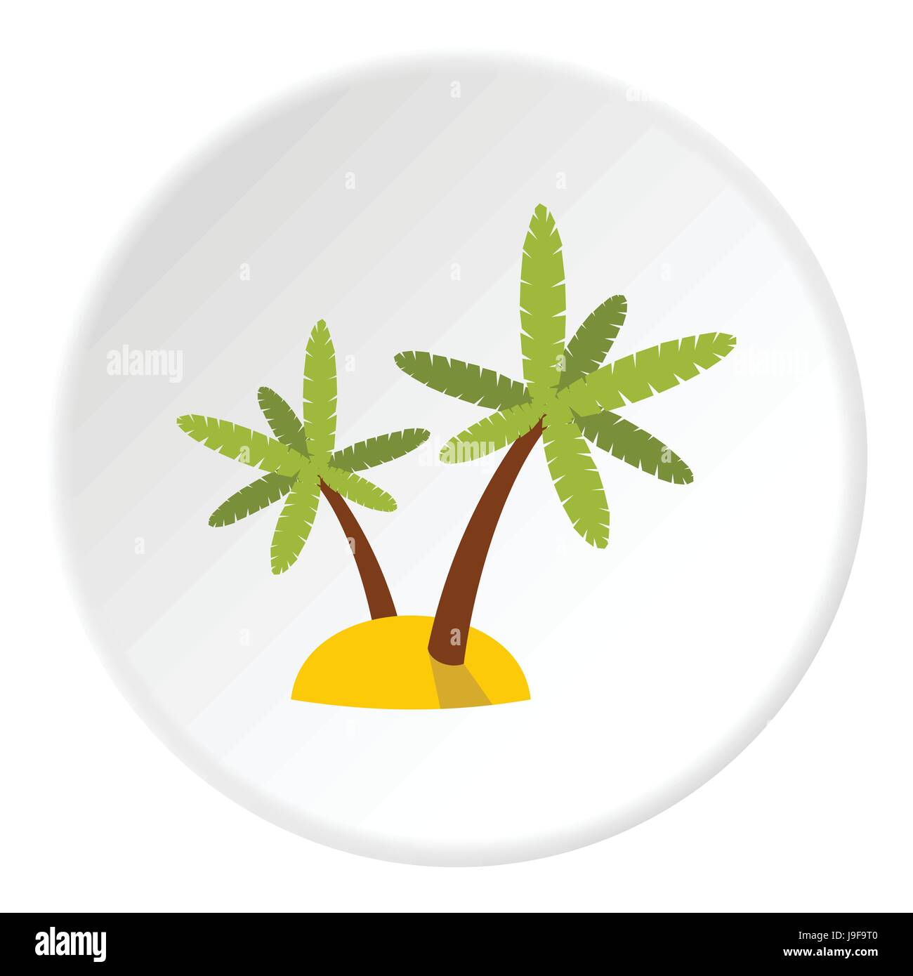 Tropical island icon, flat style Stock Vector Image & Art - Alamy