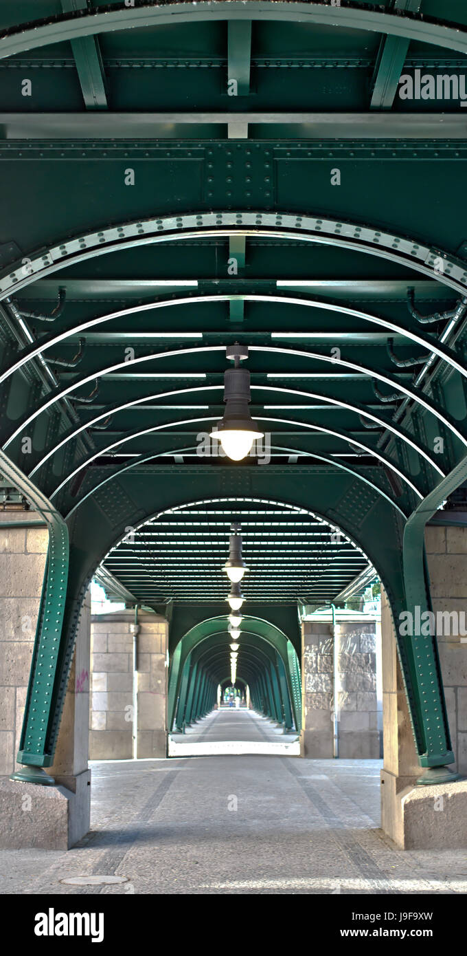 metro, bridge, berlin, local transportation, viaduct, route, railway ...