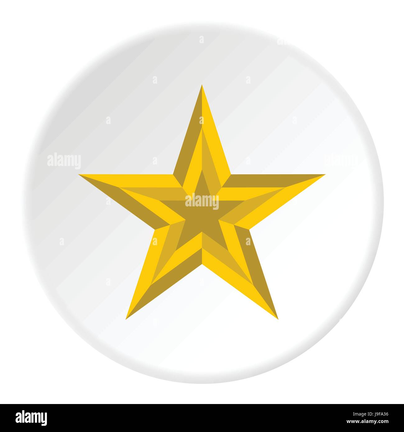 Five pointed star icon, flat style Stock Vector Image & Art - Alamy