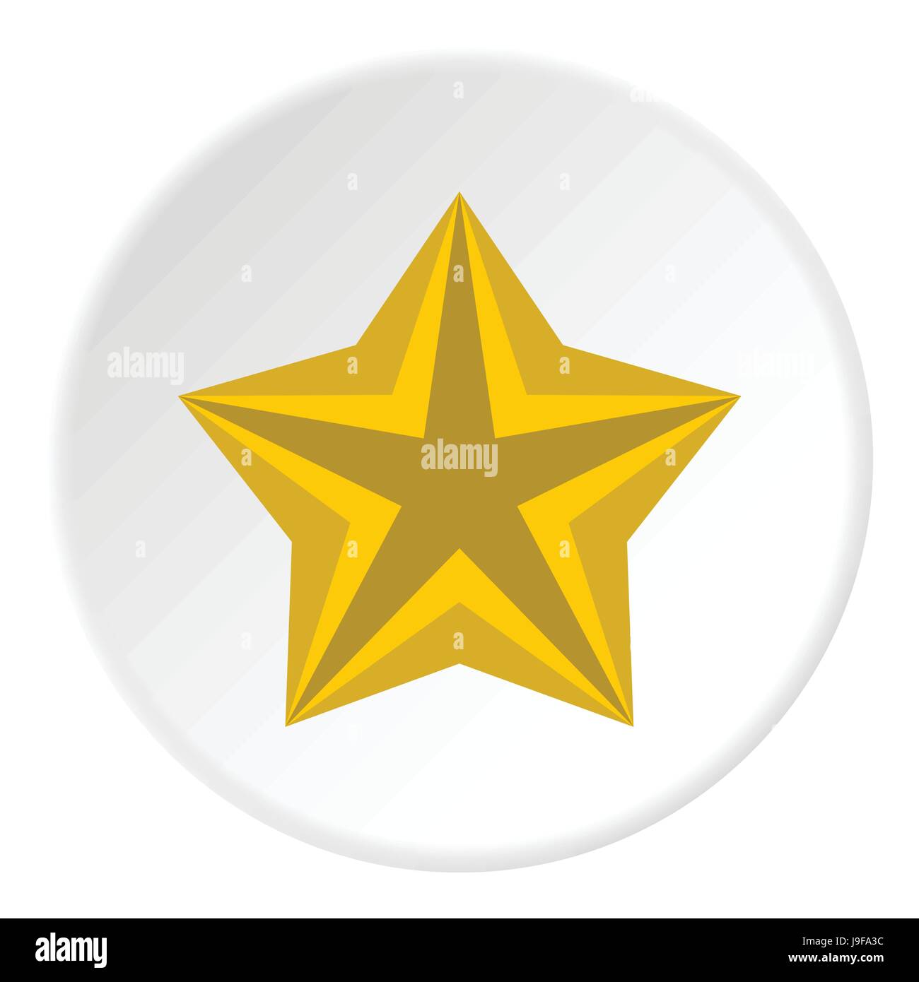 Convex star icon, flat style Stock Vector Image & Art - Alamy