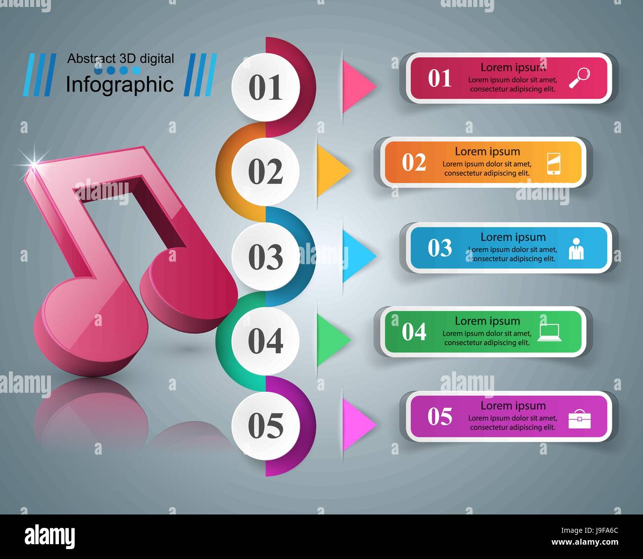 Music education Infographic. Note icon Stock Vector Image & Art - Alamy