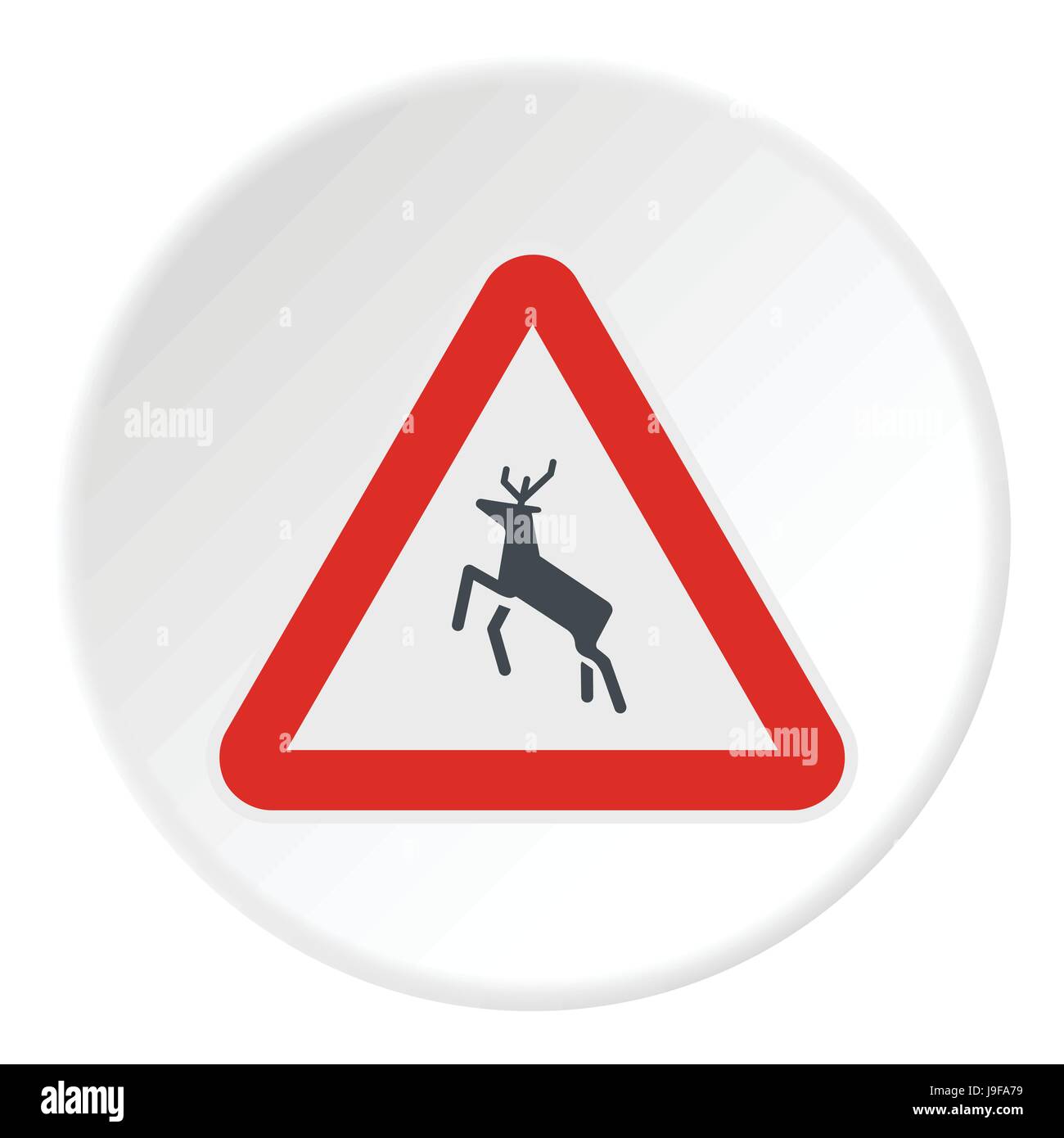 Attention elk sign deer Stock Vector Images - Alamy
