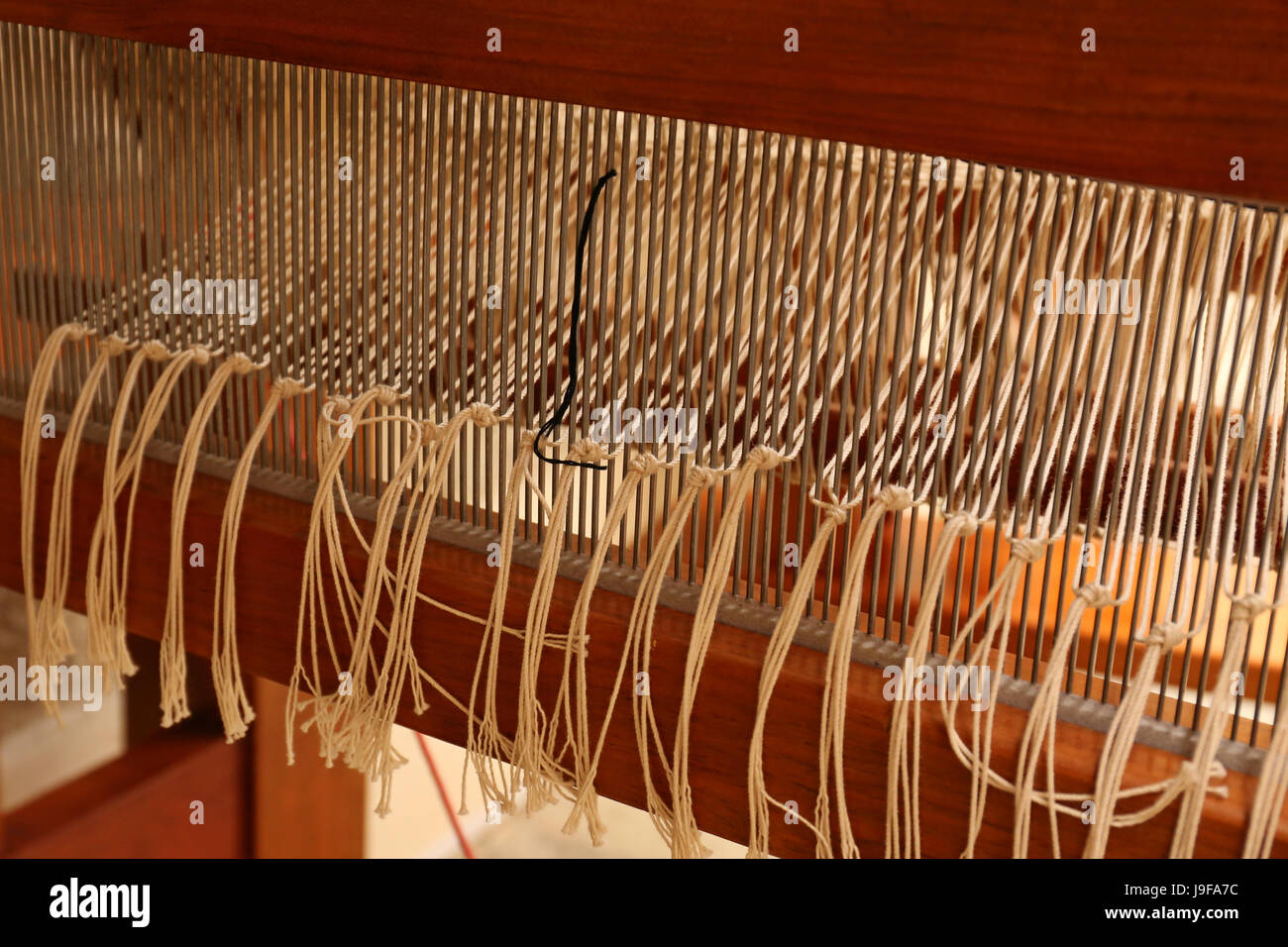 Wooden weaving machine Stock Photo - Alamy