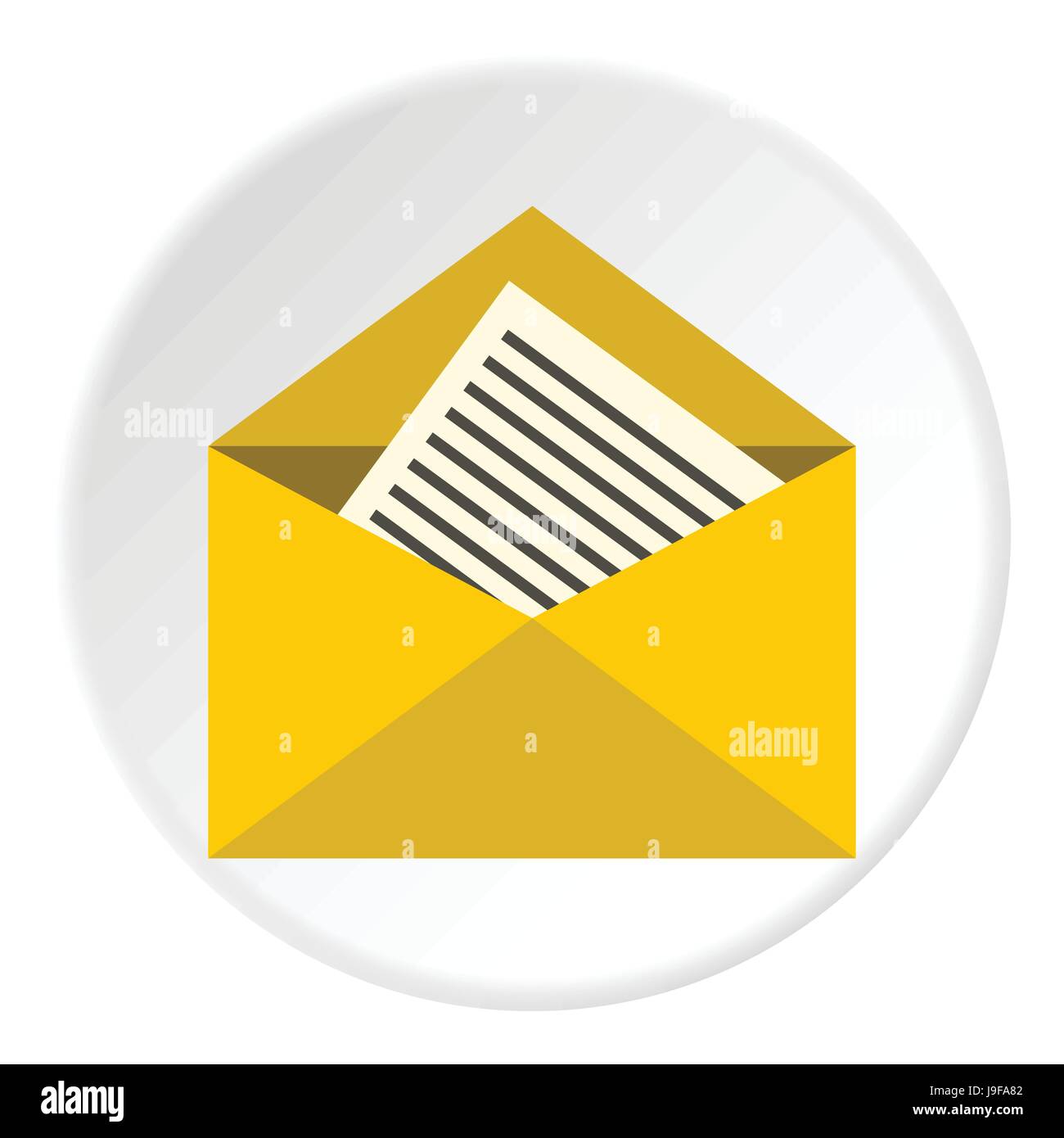 New letter icon, flat style Stock Vector Image & Art - Alamy