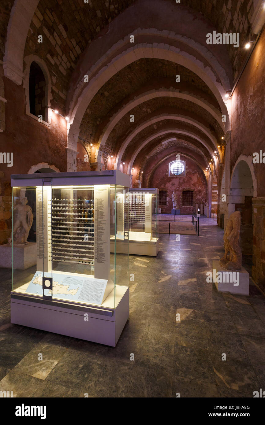 Exposition of Archaeological Museum of Chania, Greece Stock Photo - Alamy