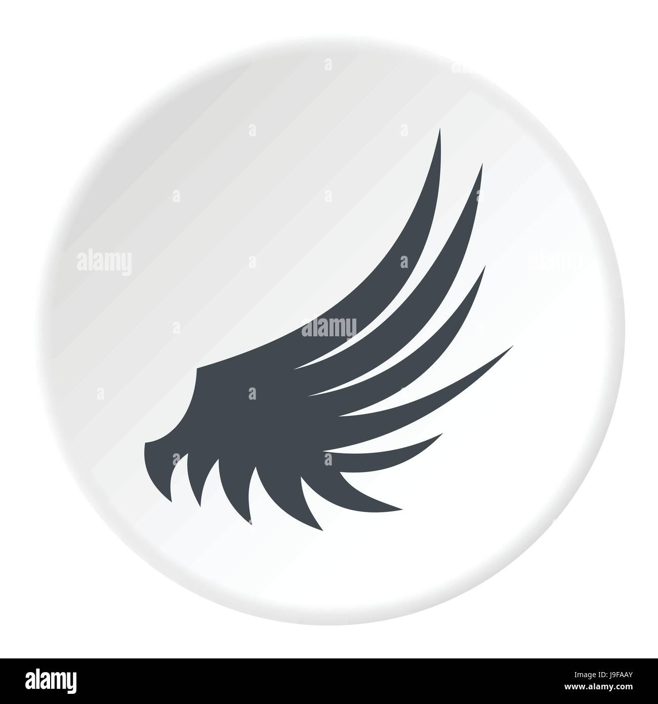 Birds wing icon, flat style Stock Vector Image & Art - Alamy