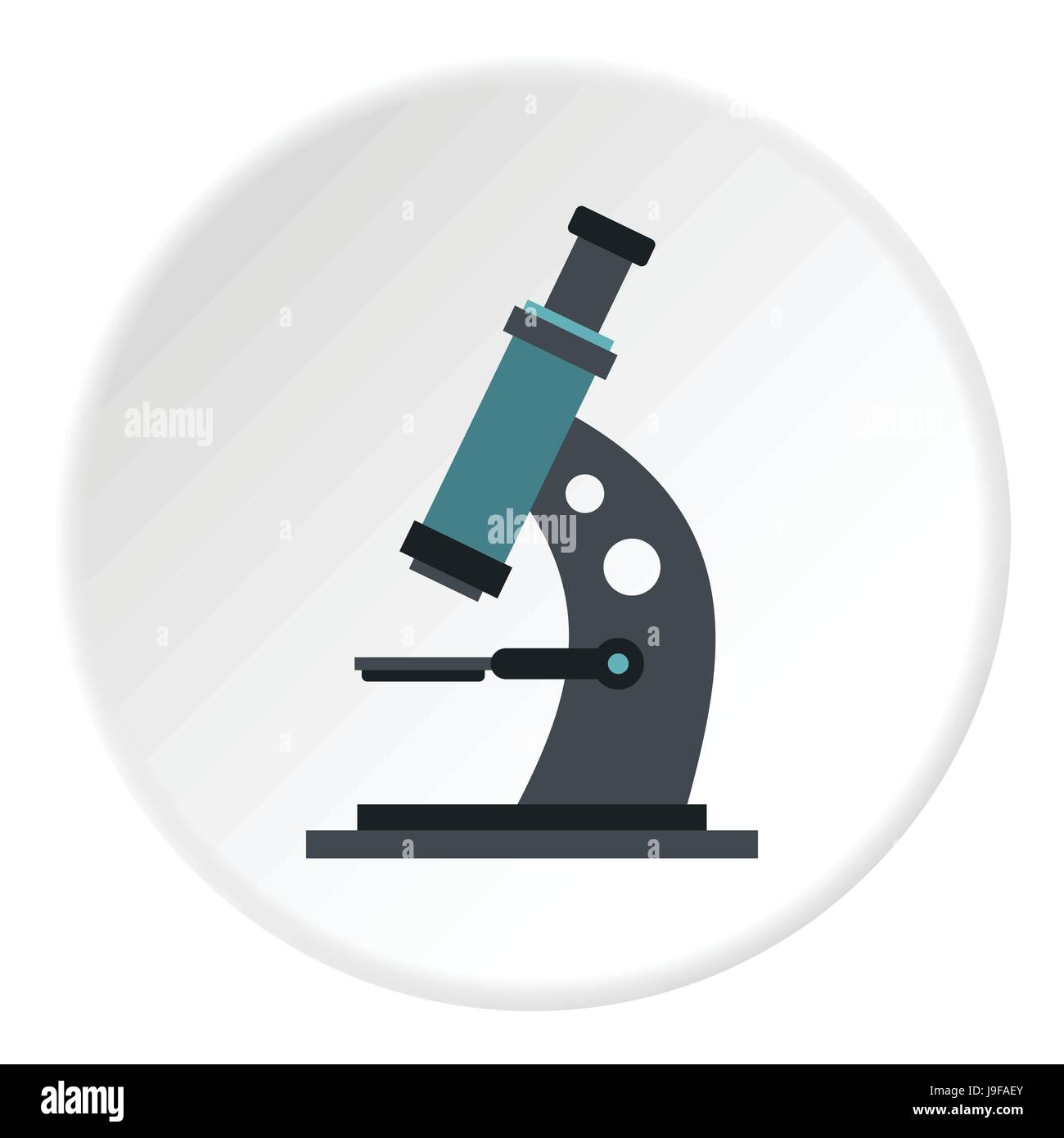 Microscope icon, flat style Stock Vector Image & Art - Alamy