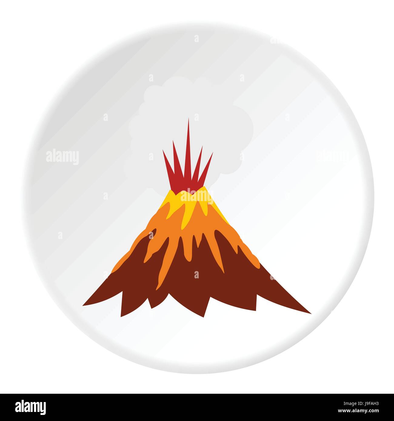 Volcano Eruption Cut Out Stock Images & Pictures - Alamy