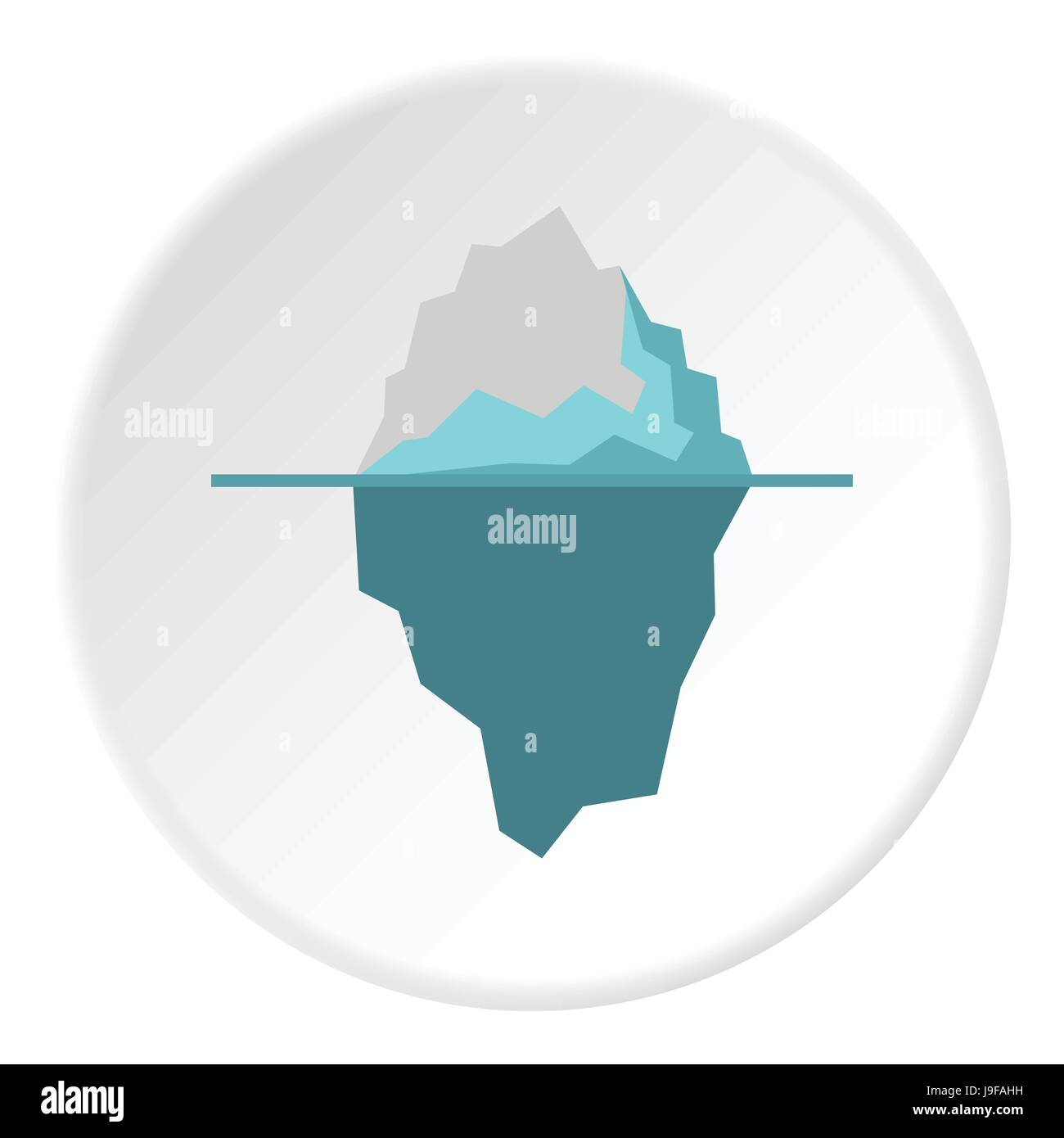 Iceberg icon, flat style Stock Vector Image & Art - Alamy