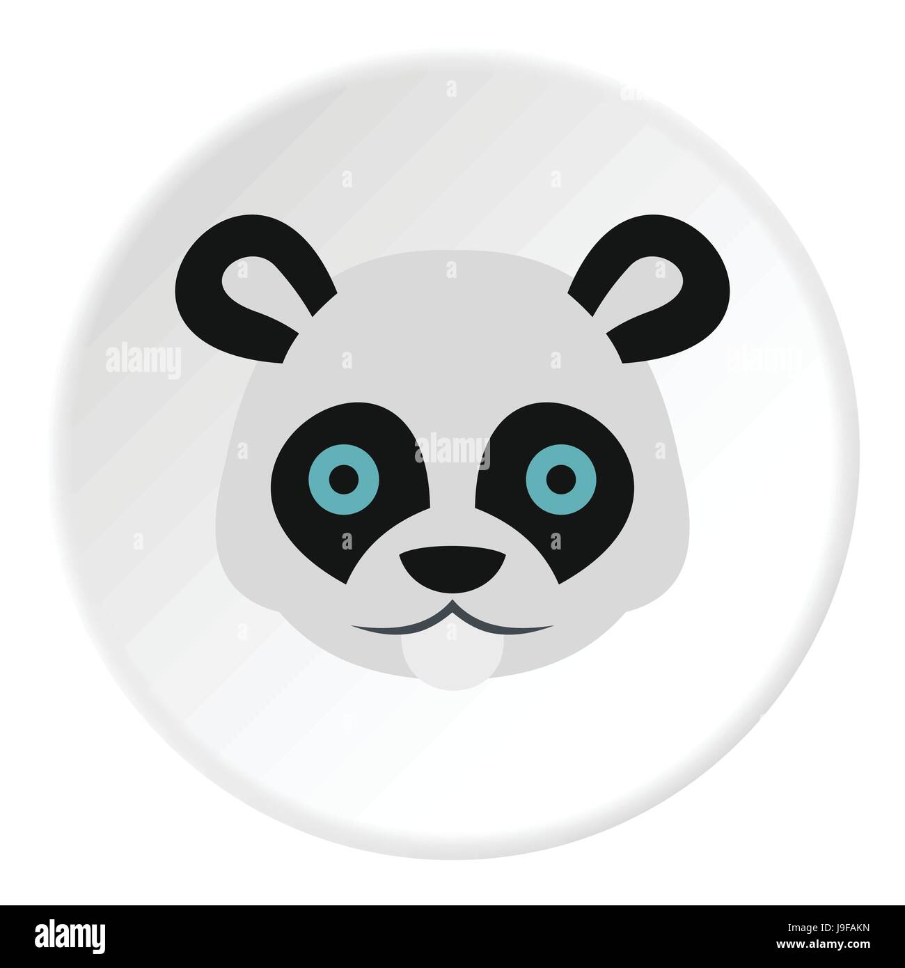Panda icon, flat style Stock Vector Image & Art - Alamy