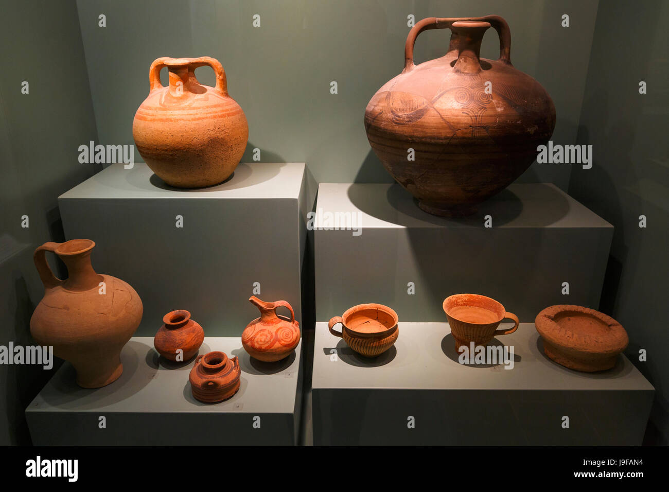 Exposition of Archaeological Museum of Chania, Greece Stock Photo - Alamy