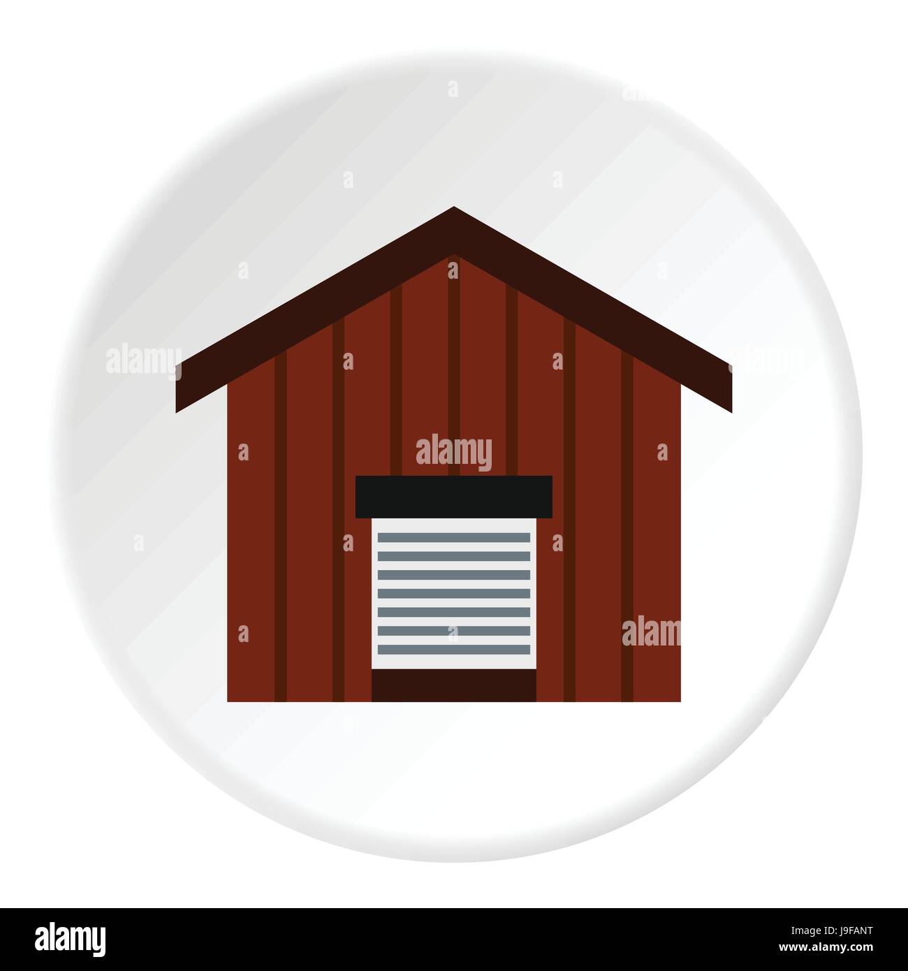 Open barn door Stock Vector Images - Alamy
