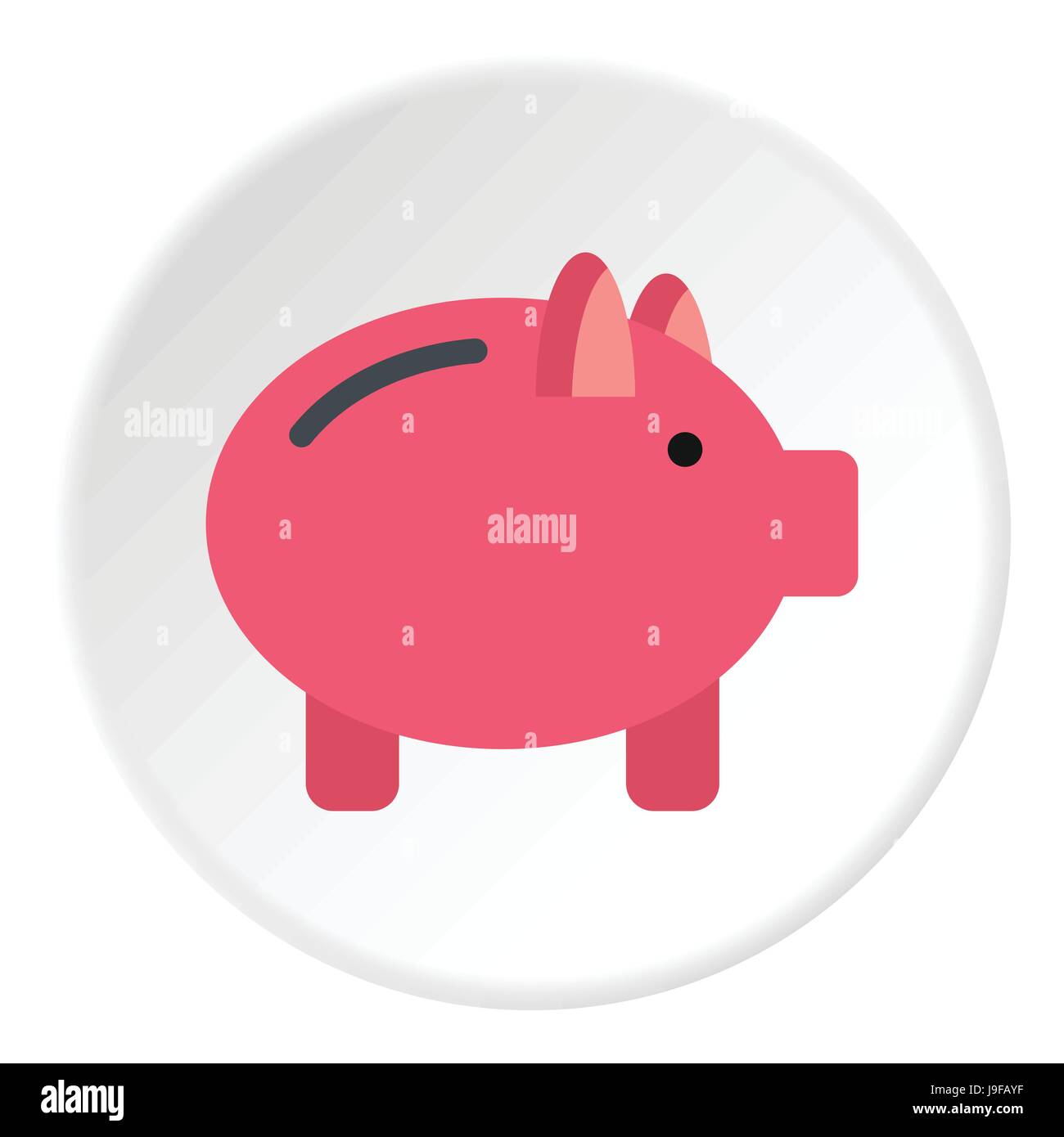 Piggy icon, flat style Stock Vector Image & Art - Alamy