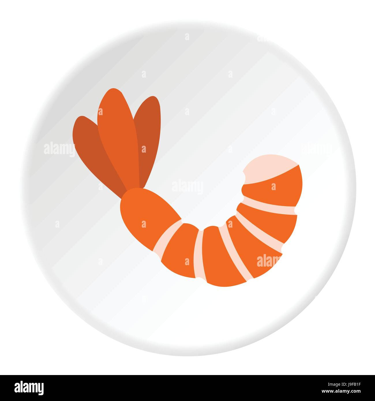 Shrimp icon, flat style Stock Vector Image & Art - Alamy