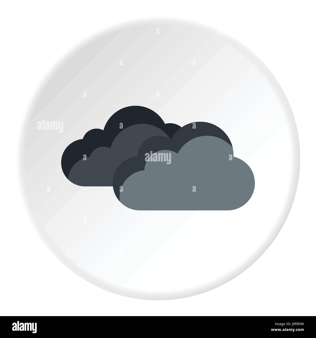 Clouds icon, flat style Stock Vector Image & Art - Alamy