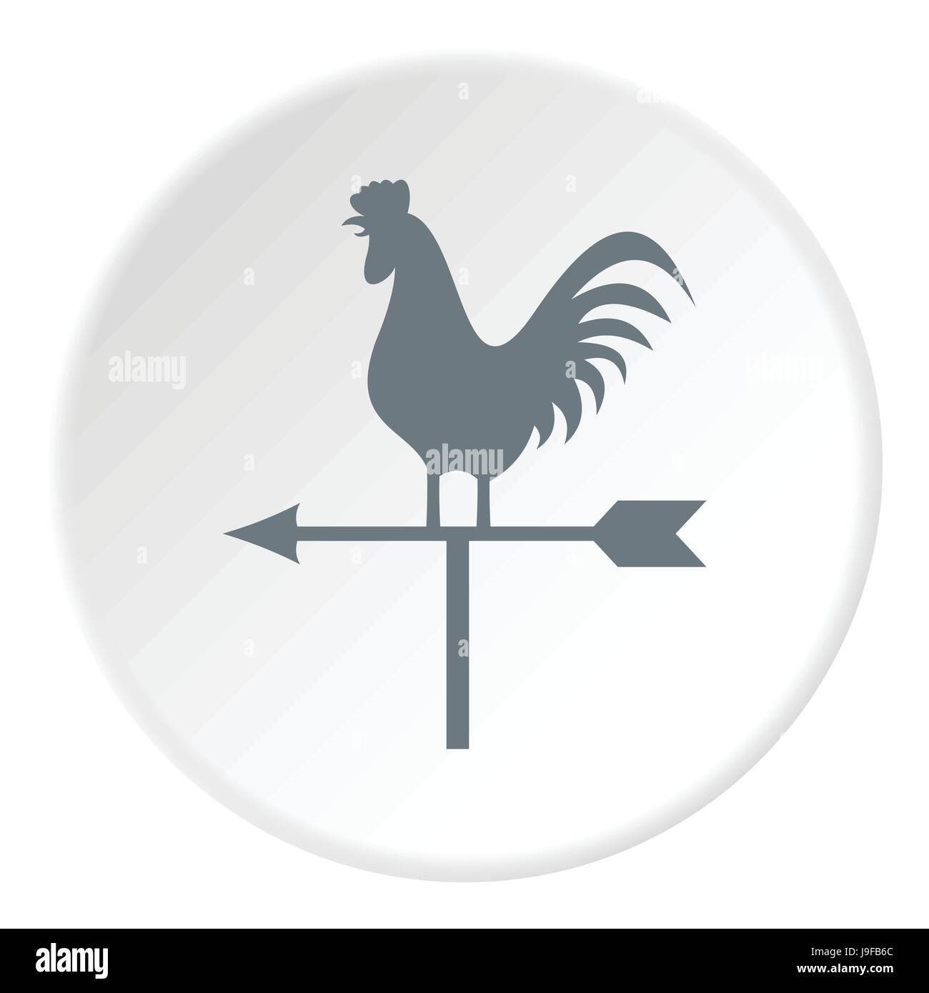 Weathervane rooster icon, flat style Stock Vector Image & Art - Alamy