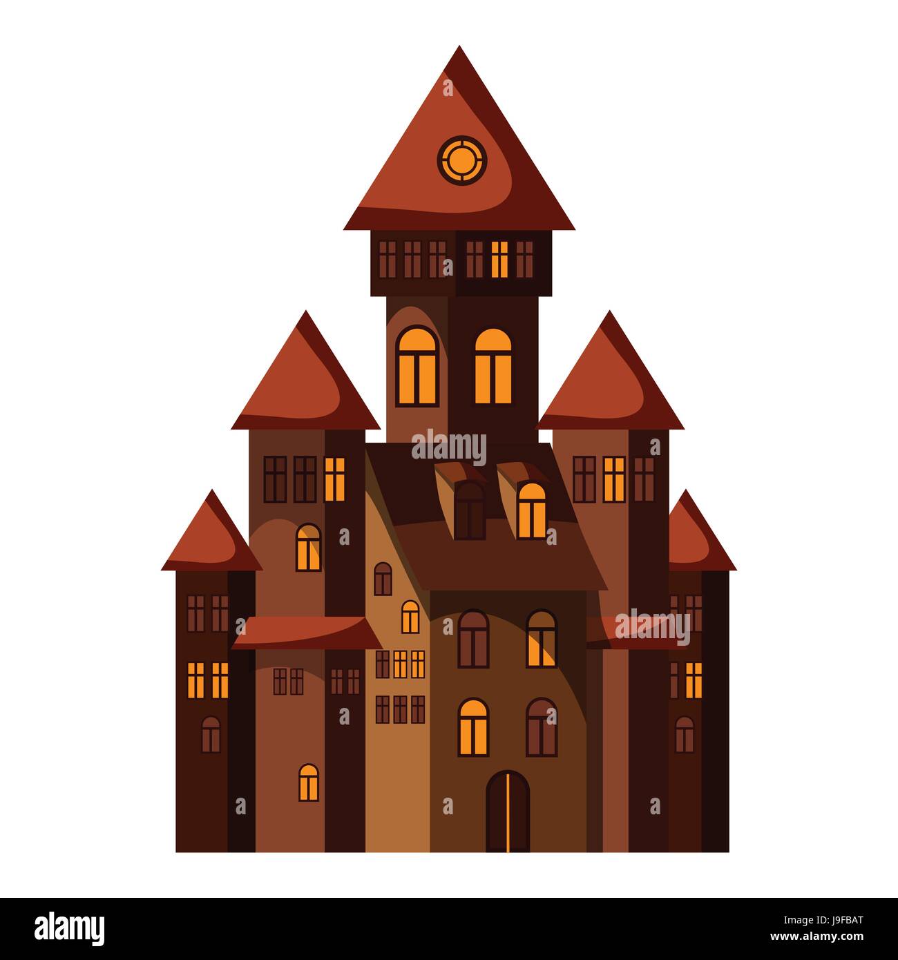 Castle icon, cartoon style Stock Vector Image & Art - Alamy