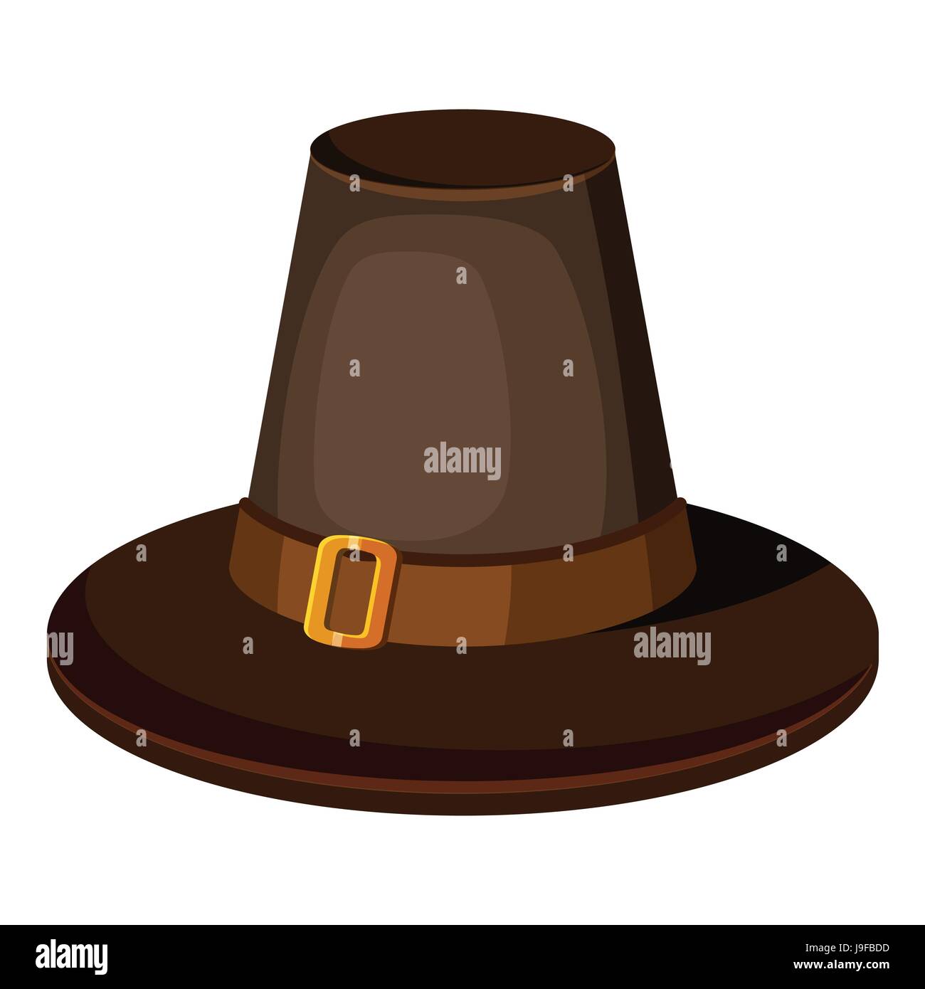 Brown hat icon, cartoon style Stock Vector Image & Art - Alamy