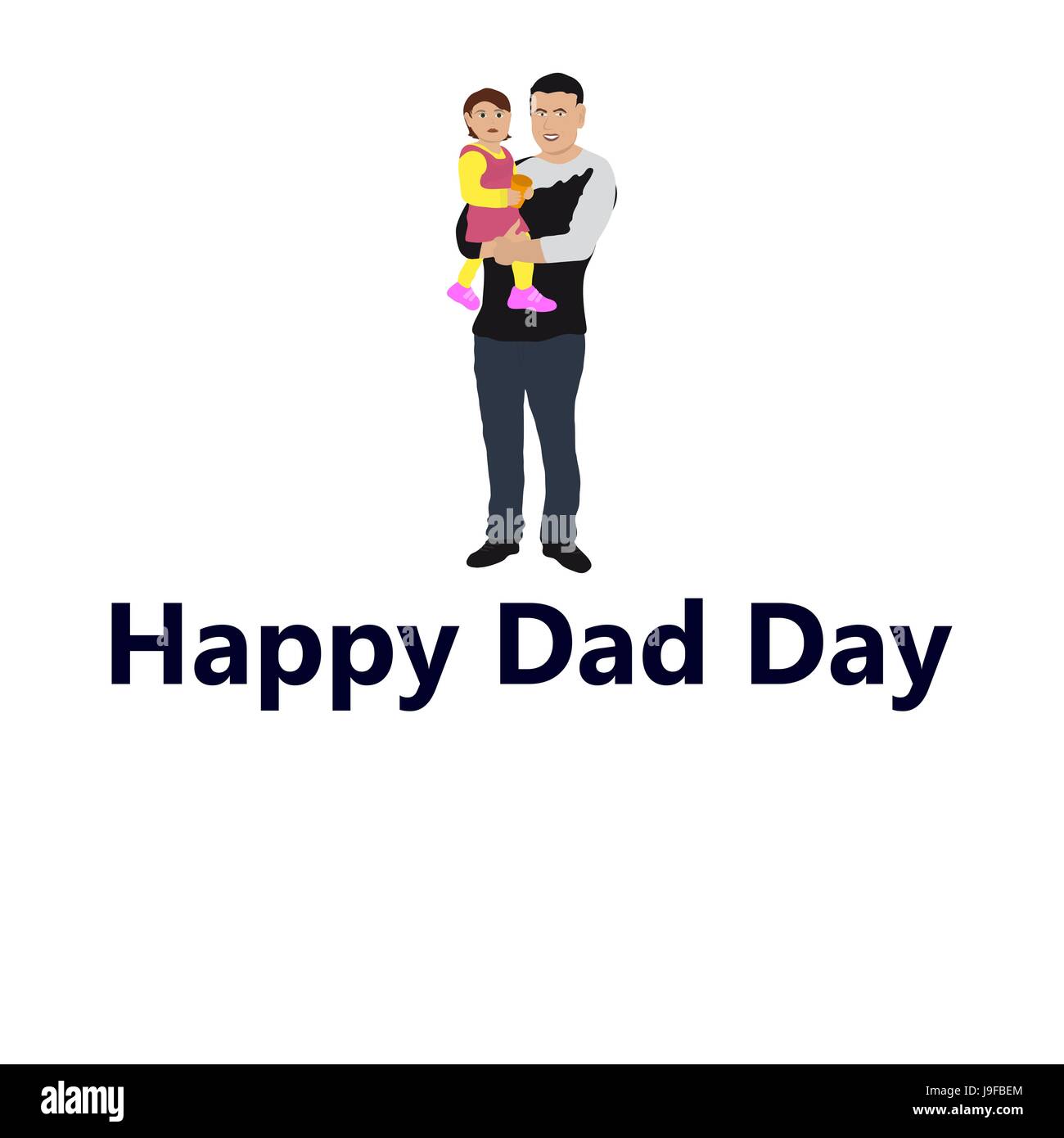 Father of a child Stock Vector Images - Alamy