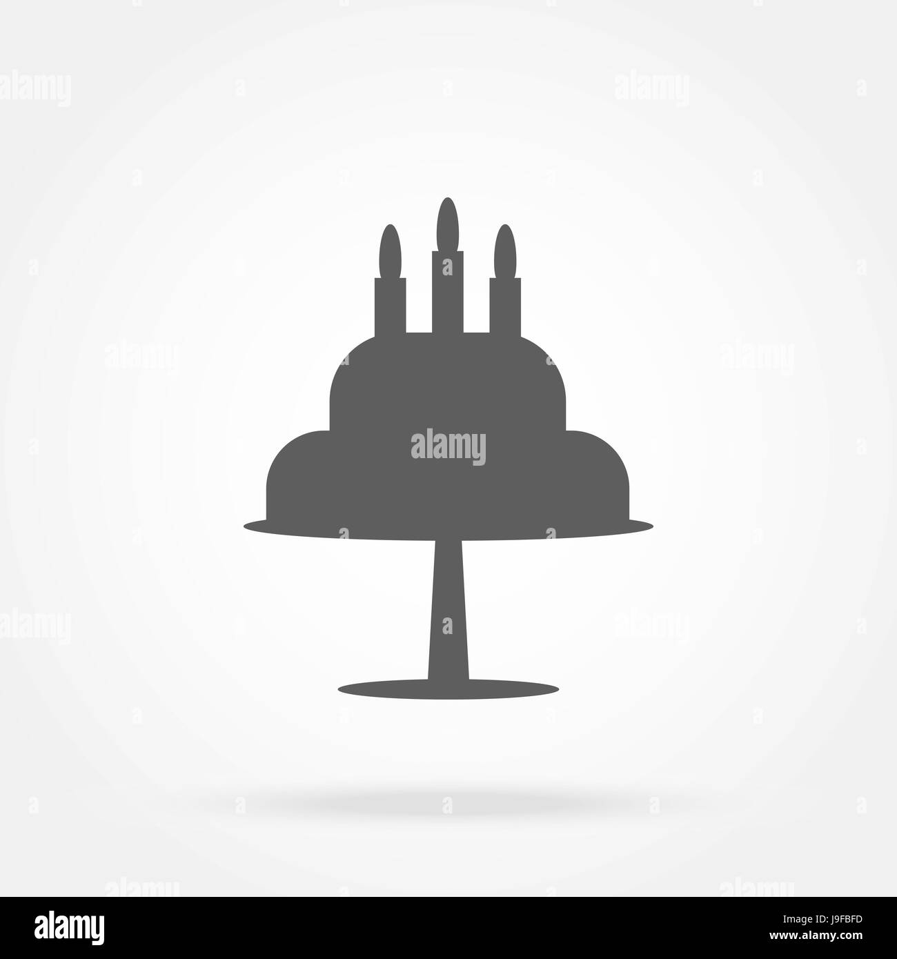 Traditional cake decorated cream Stock Vector Images - Alamy