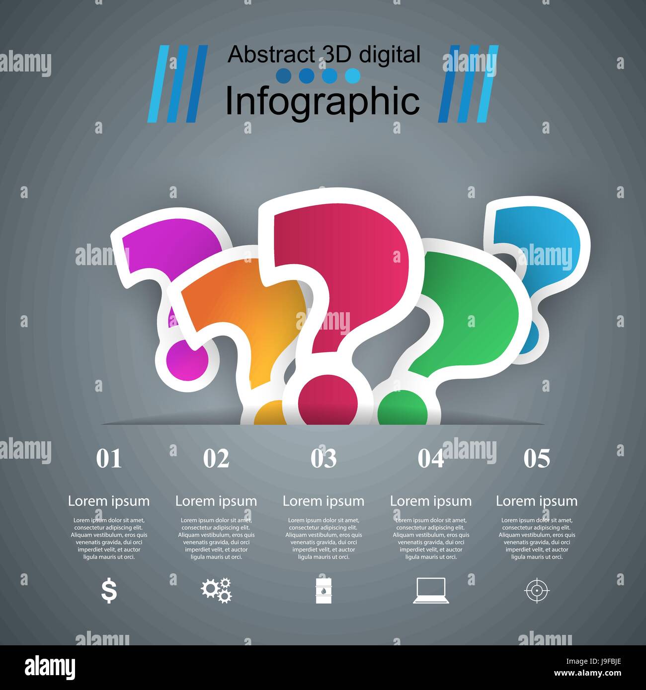 Business infographics. Question mark Stock Vector Image & Art - Alamy