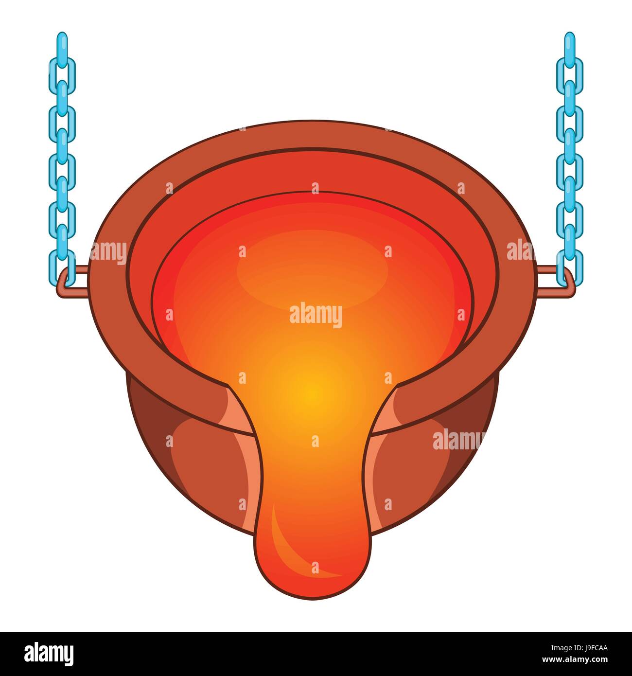 Liquid metal icon, cartoon style Stock Vector Image & Art - Alamy