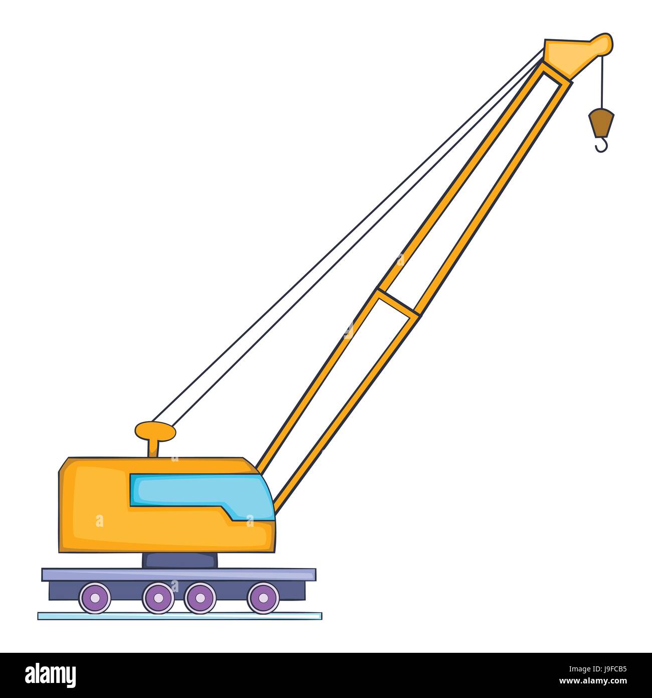 Rail crane Stock Vector Images - Alamy