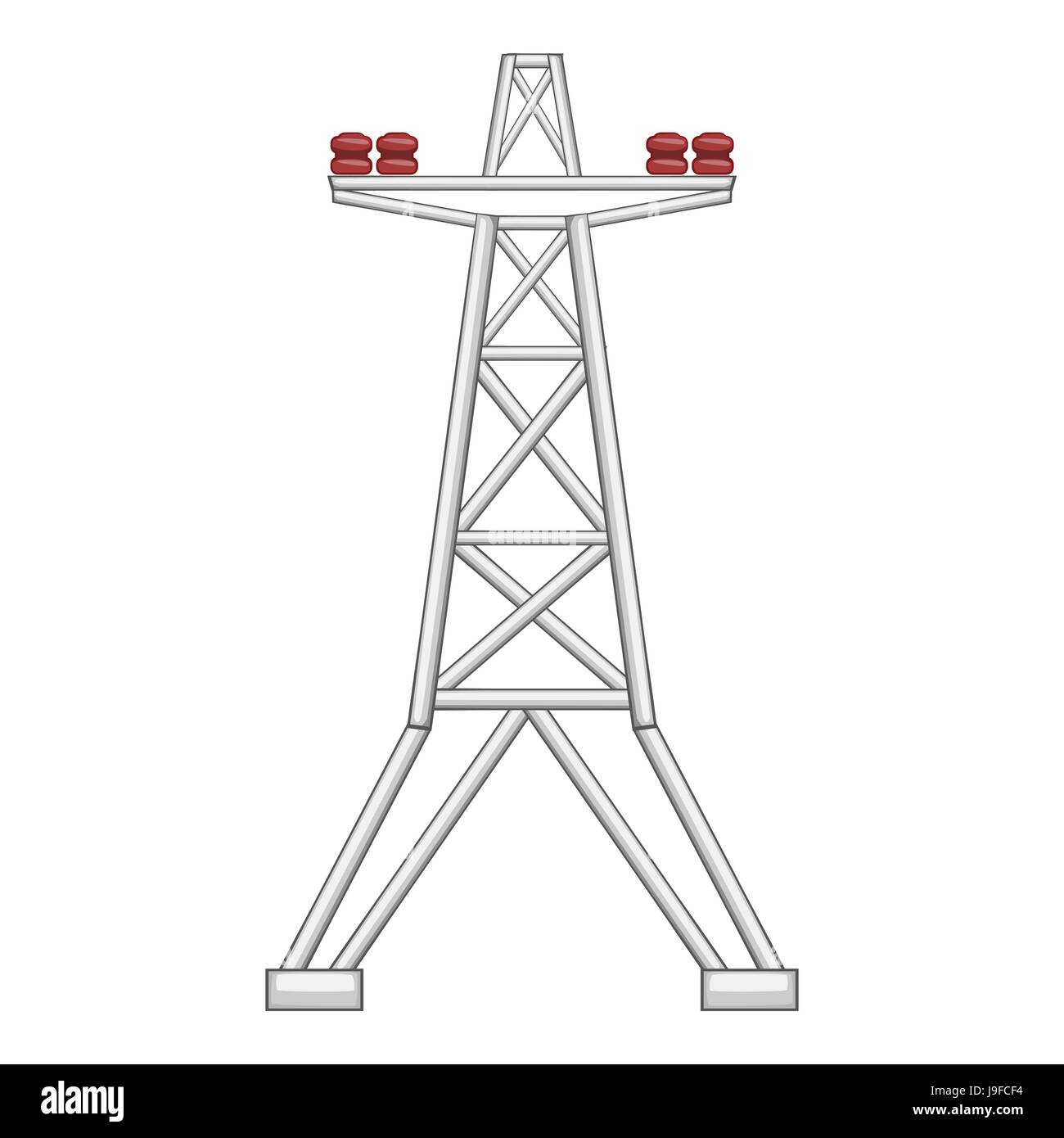 Power transmission tower insulator Stock Vector Images - Alamy