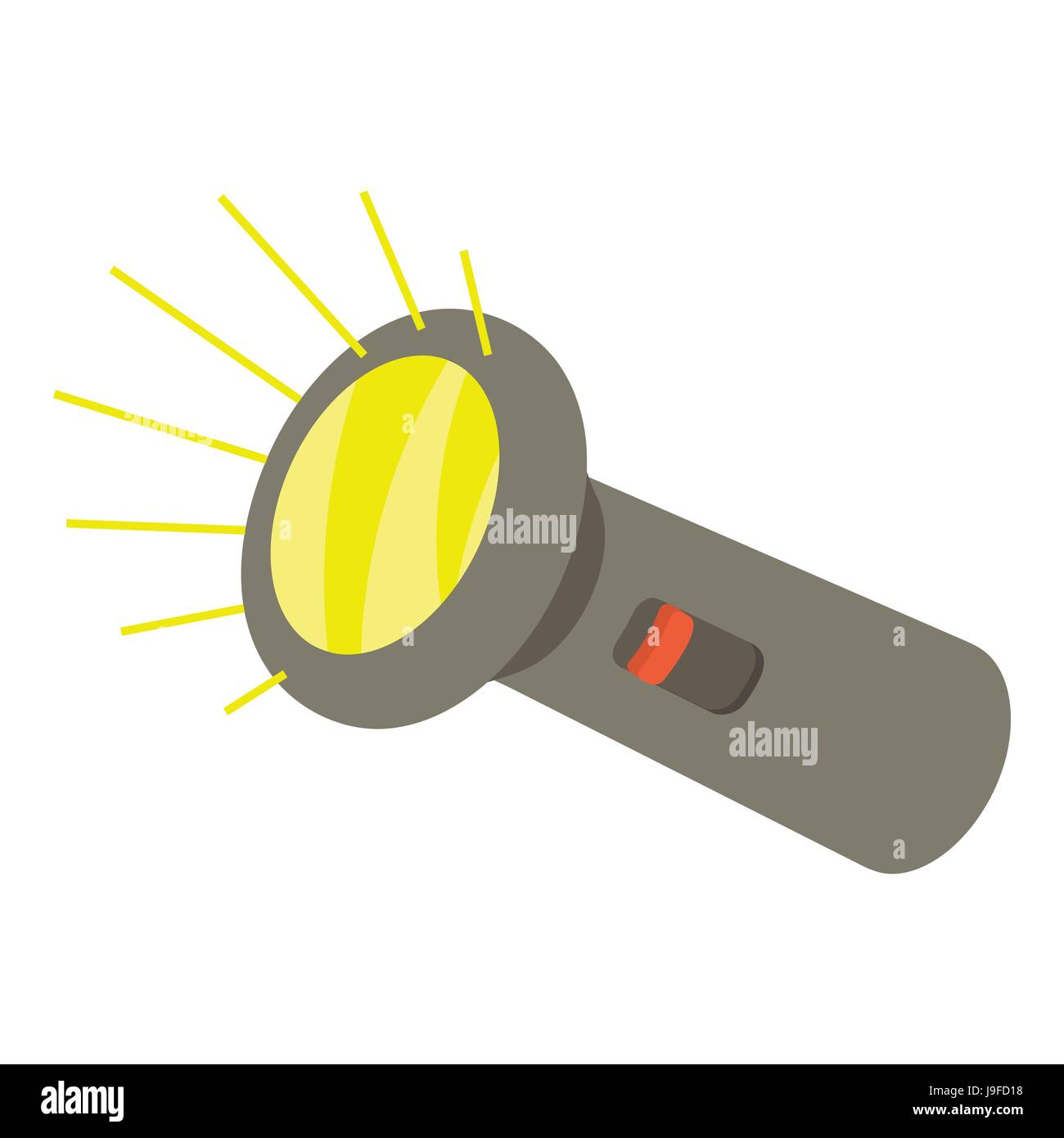 Flashlight icon, isometric 3d style Stock Vector Image & Art - Alamy
