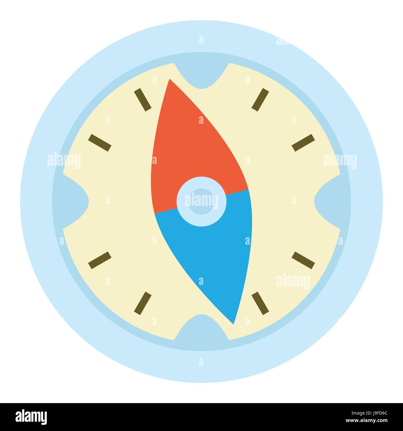 Compass Icon Cartoon Style Stock Vector Image And Art Alamy