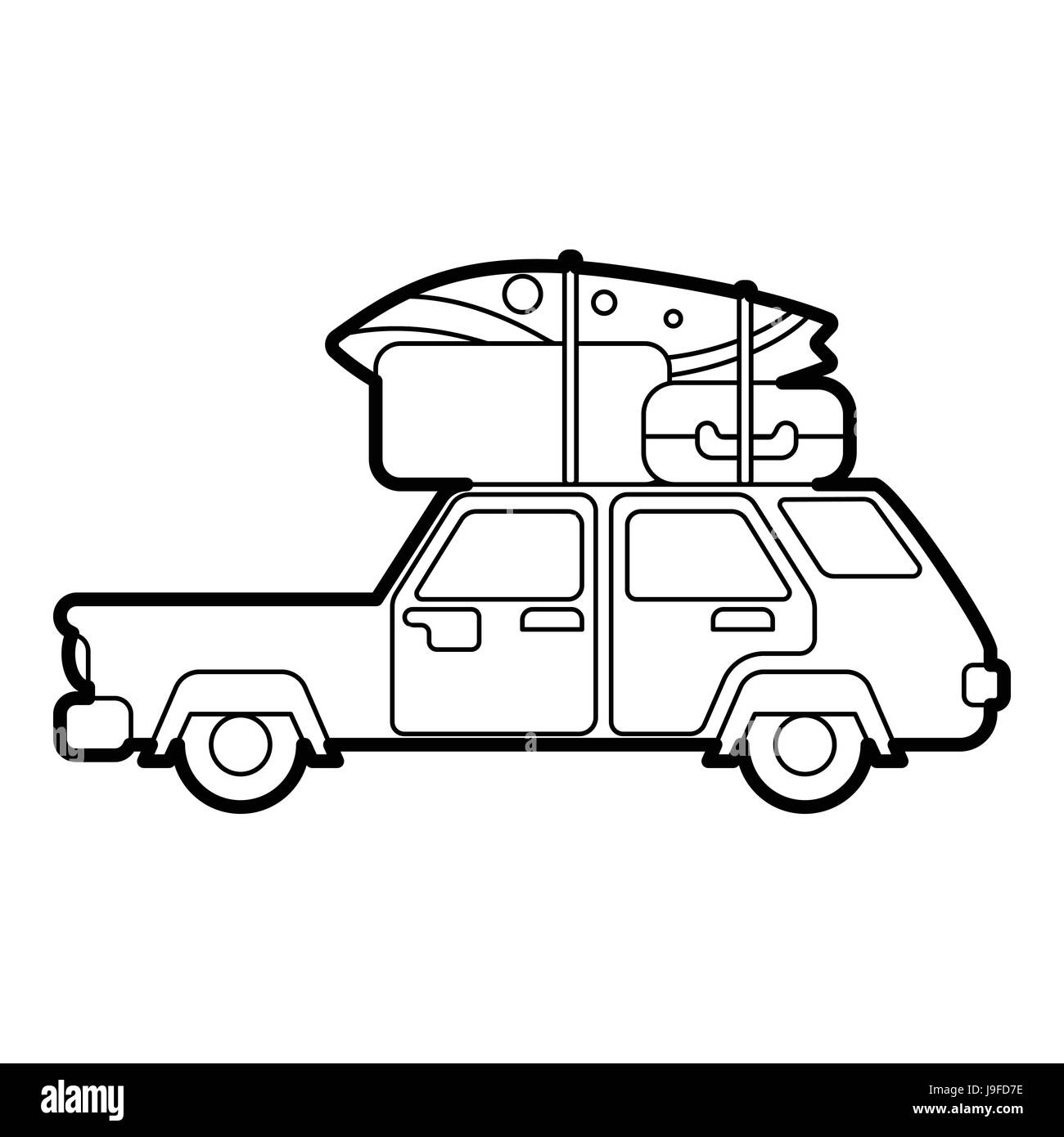 Car box auto roof Black and White Stock Photos & Images - Alamy