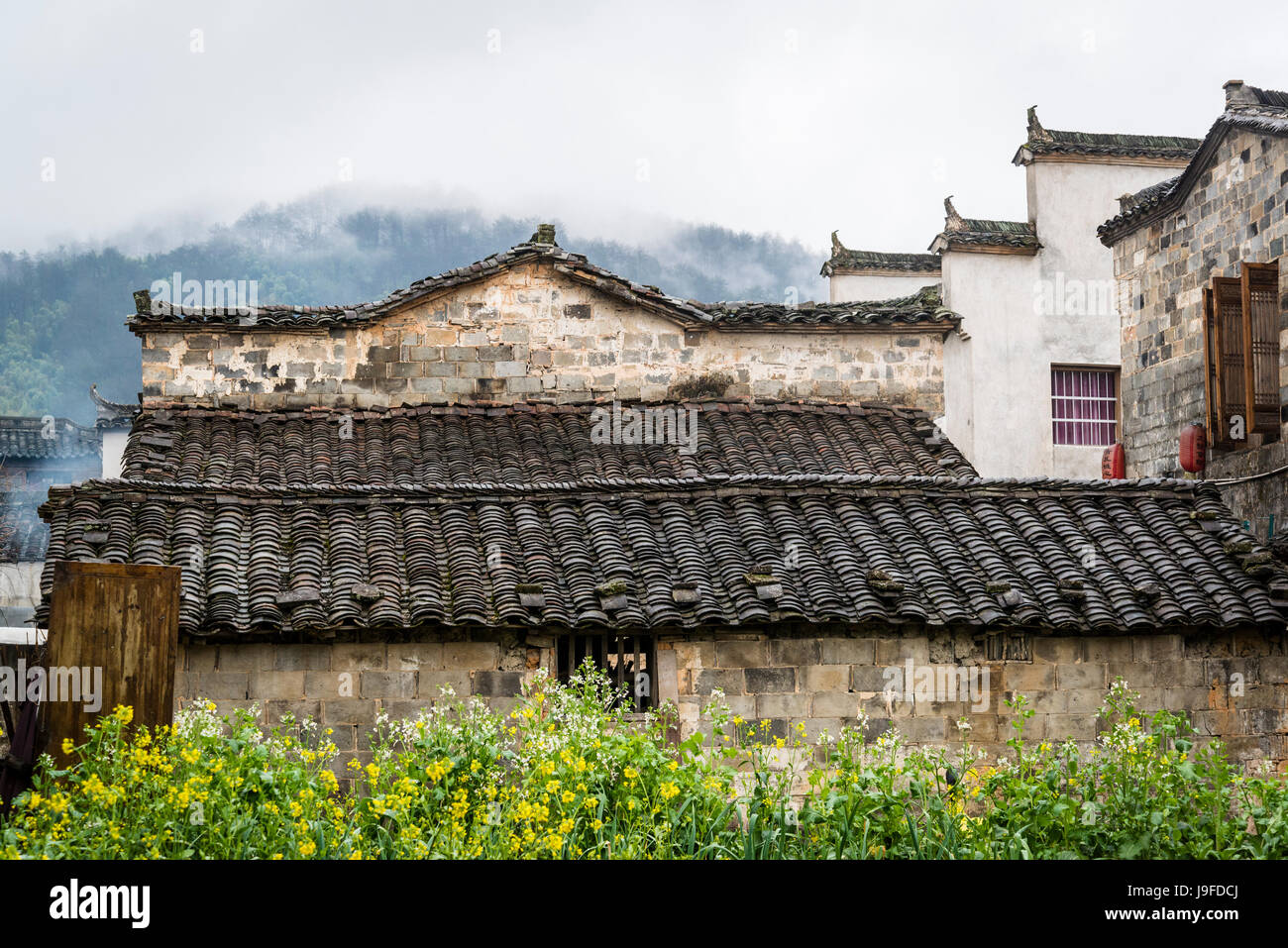 Traditional houses, Ancient Hongcun Village, Huangshan, Anhui province ...