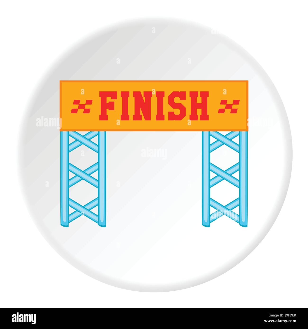 Finish line icon, cartoon style Stock Vector Image & Art - Alamy