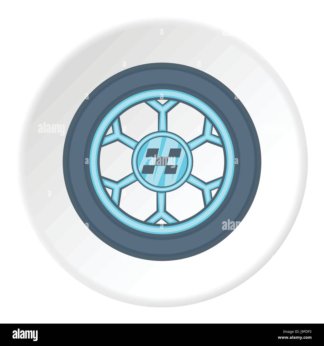 Car wheel icon, cartoon style Stock Vector Image & Art - Alamy
