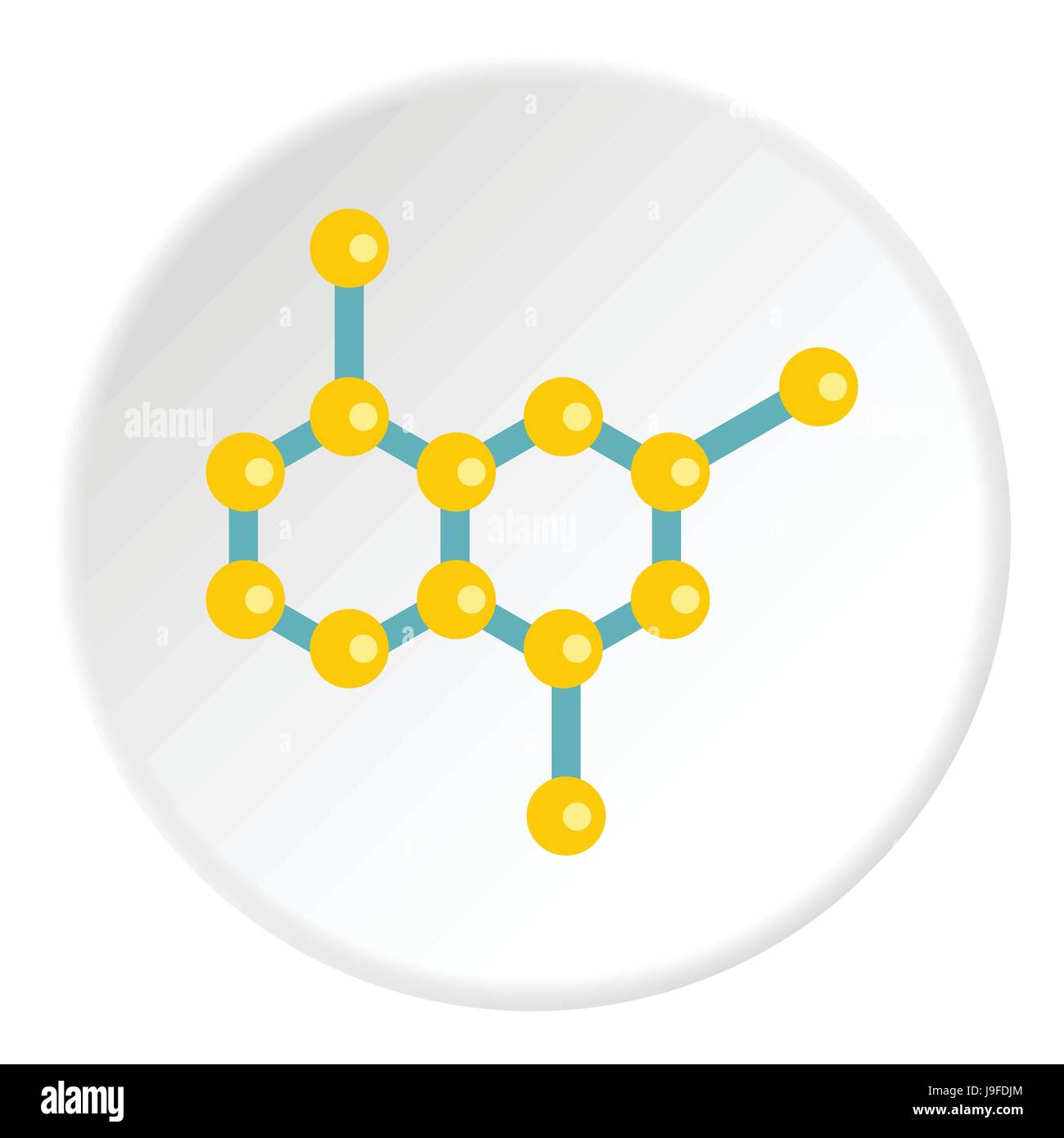 Molecule structure icon, flat style Stock Vector Image & Art - Alamy