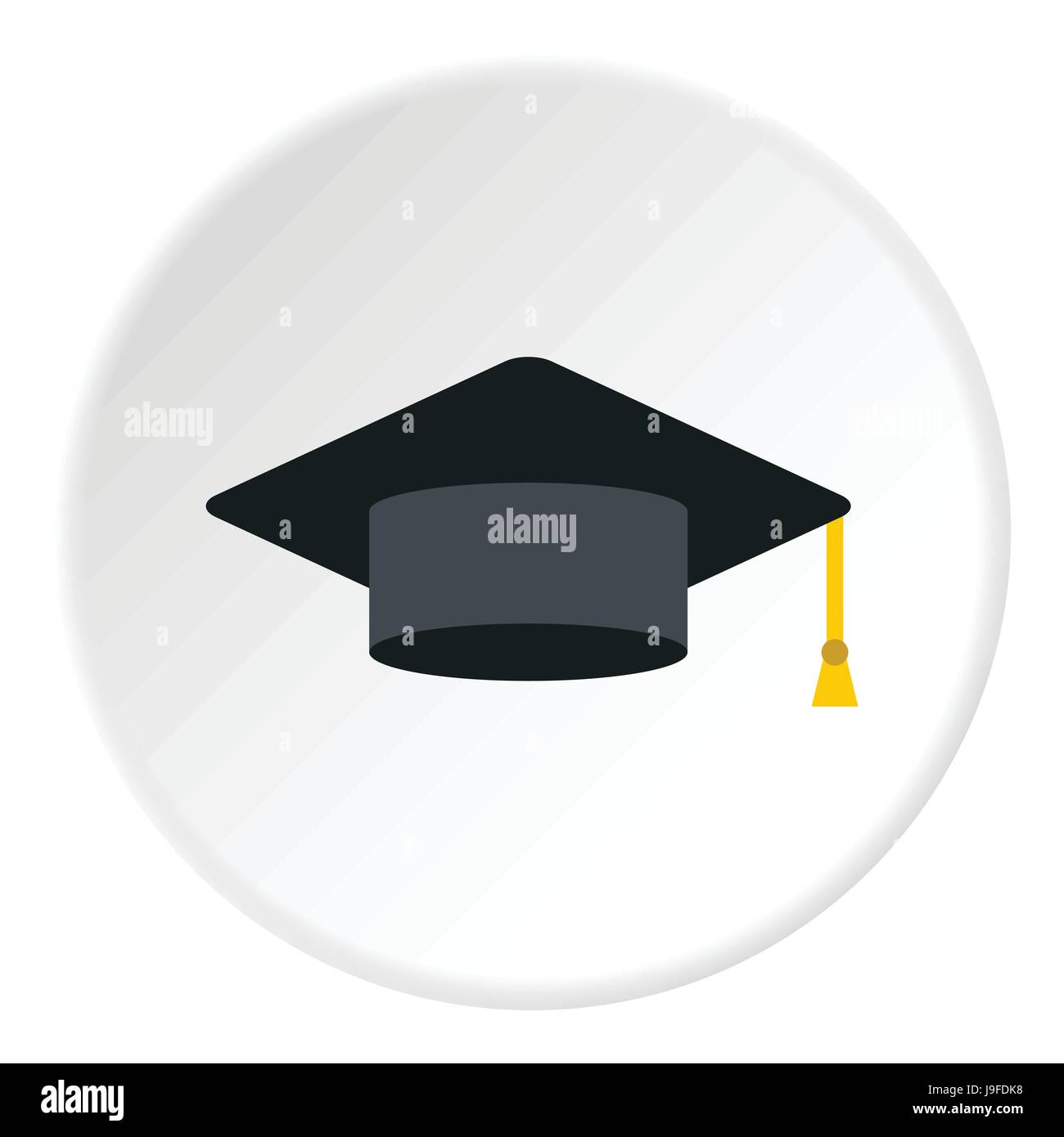 Graduation cap icon, flat style Stock Vector Image & Art - Alamy