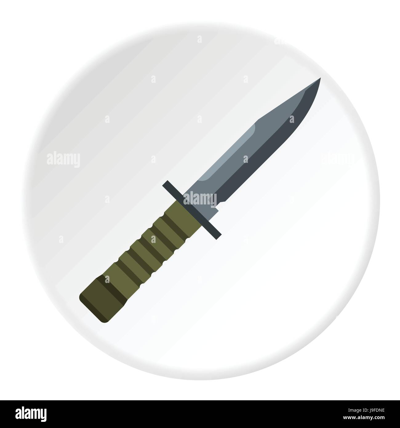 Military combat knife icon, flat style Stock Vector Image & Art - Alamy