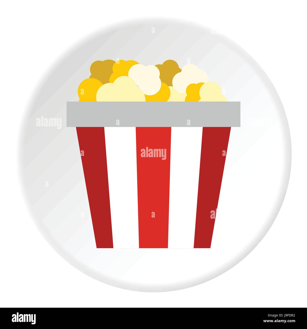 Popcorn box icon, flat style Stock Vector Image & Art - Alamy