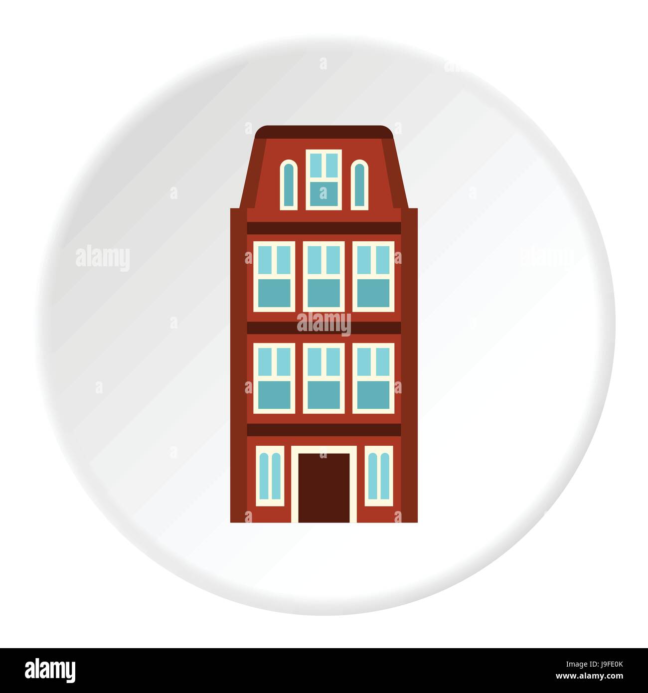 Dutch house icon, flat style Stock Vector Image & Art - Alamy