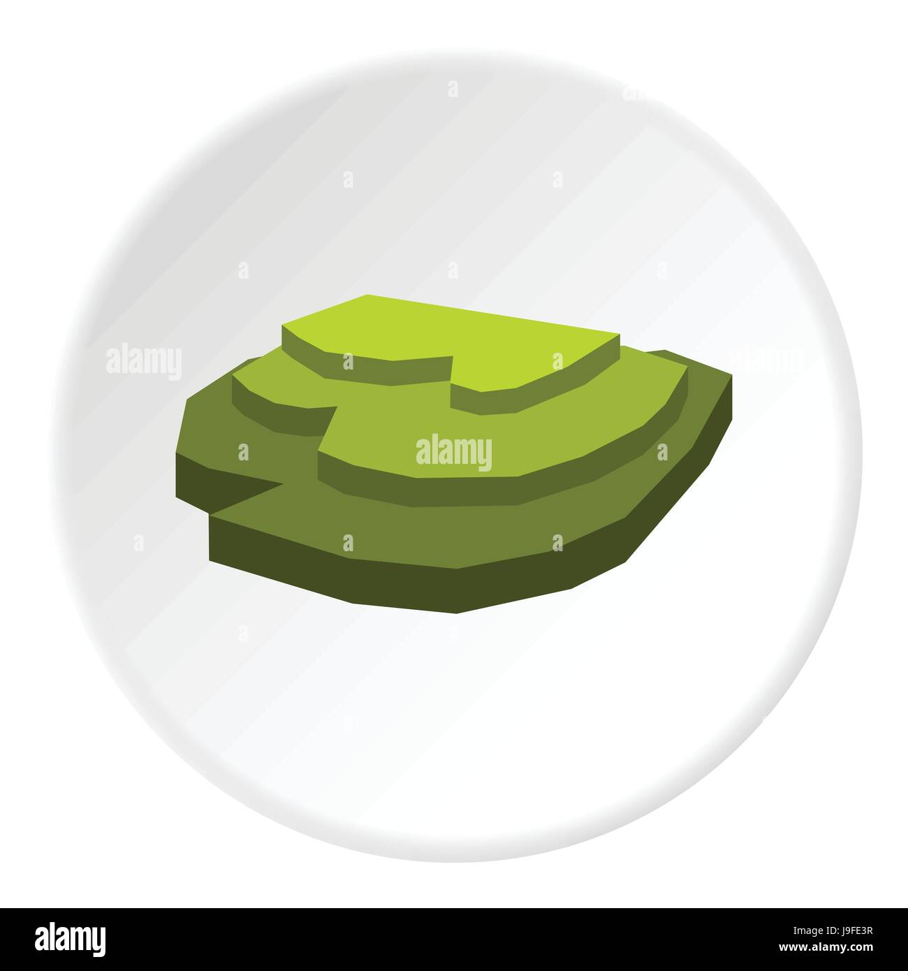 Rice field icon, flat style Stock Vector Image & Art - Alamy