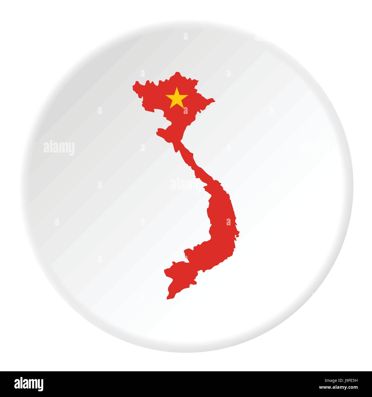Map of Vietnam icon, flat style Stock Vector Image & Art - Alamy