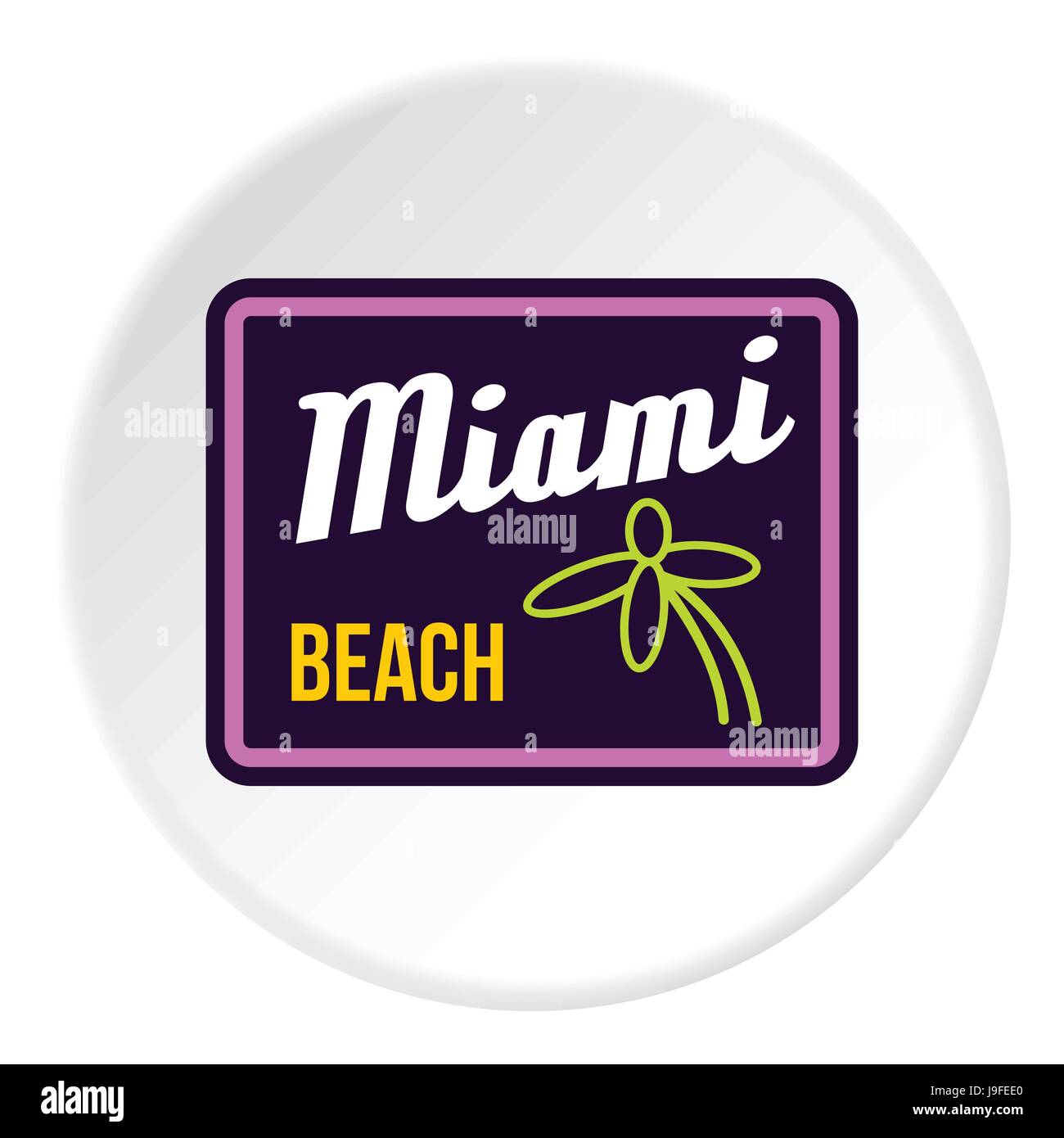 City beach graphic color Cut Out Stock Images & Pictures - Alamy
