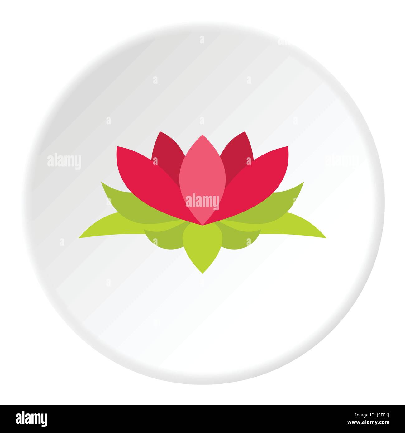 Lotus flower icon, flat style Stock Vector Image & Art - Alamy