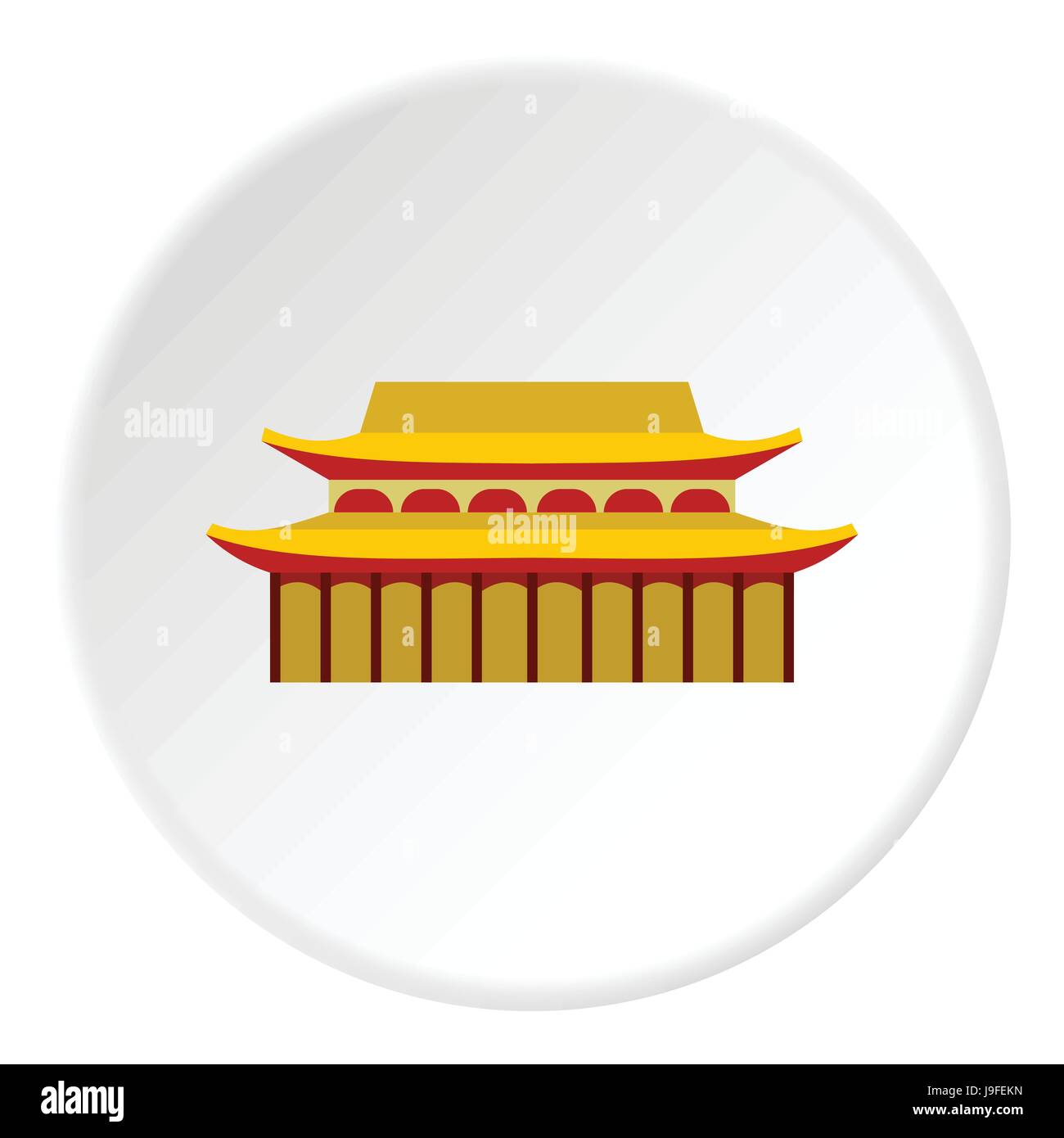 Yellow temple roof Stock Vector Images - Alamy