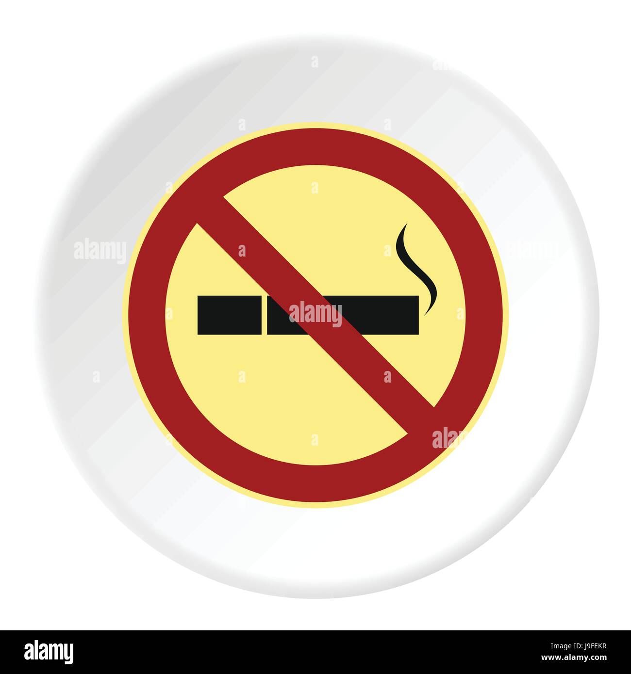 Smoking is prohibited icon, flat style Stock Vector Image & Art - Alamy