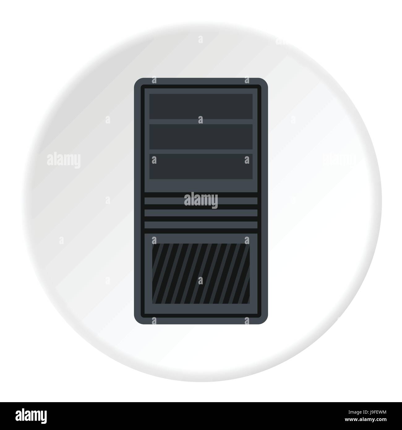System unit of computer icon, flat style Stock Vector Image & Art - Alamy