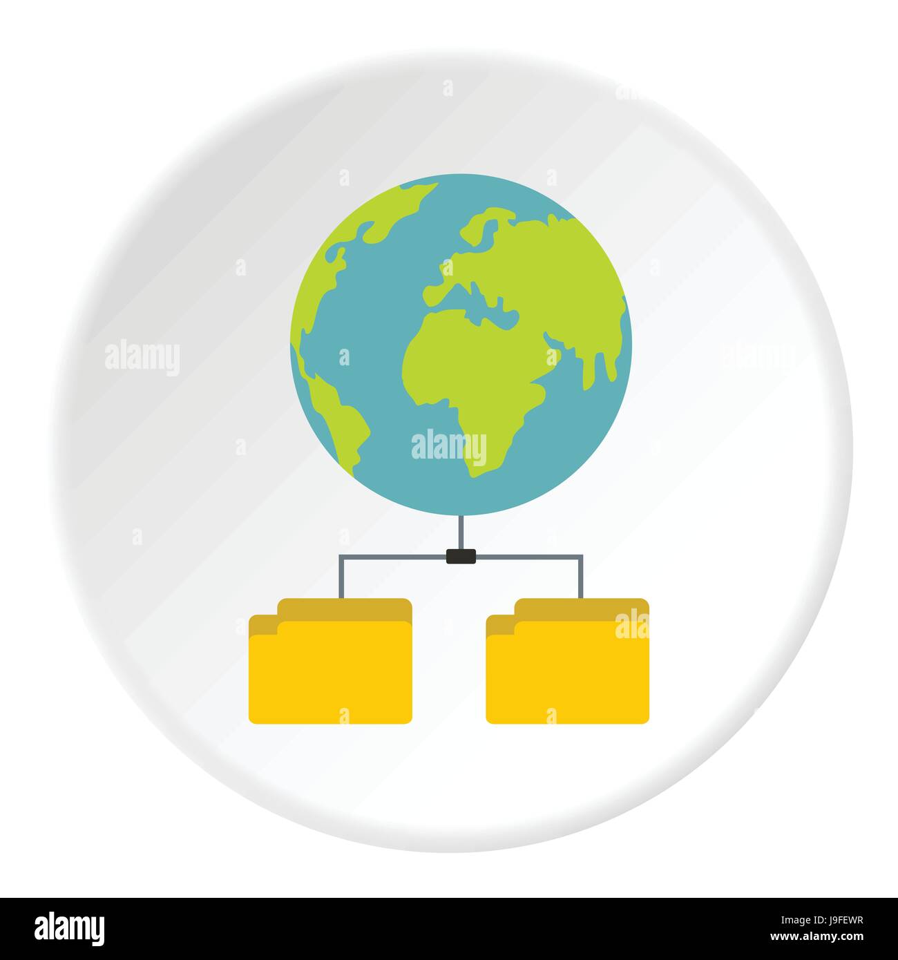 Cloud file storage icon, flat style Stock Vector Image & Art - Alamy