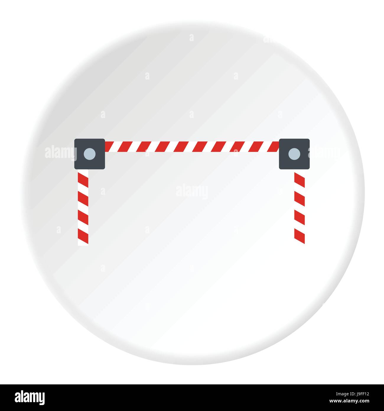 Car barrier icon, flat style Stock Vector Image & Art - Alamy