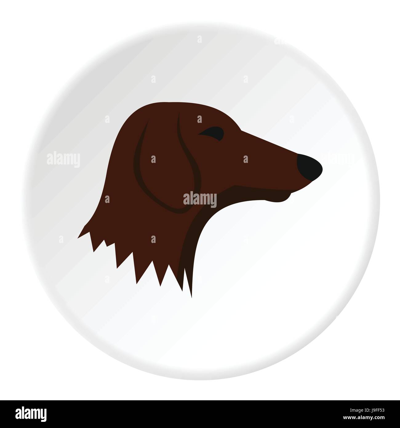Dachshund dog icon, flat style Stock Vector Image & Art - Alamy